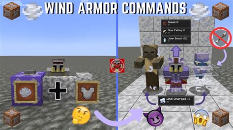 Command Block Tutorial 243 Wind Armor Commands In Minecraft 121