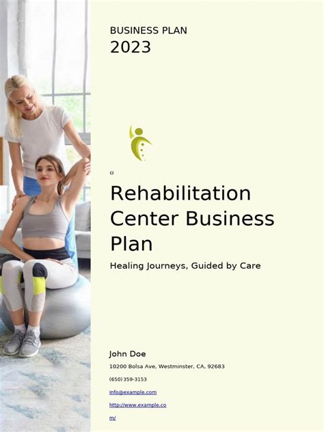 Rehabilitation Center Business Plan 2023 Pdf Equity Finance