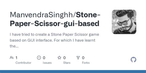 Github Manvendrasinghh Stone Paper Scissor Gui Based I Have Tried To