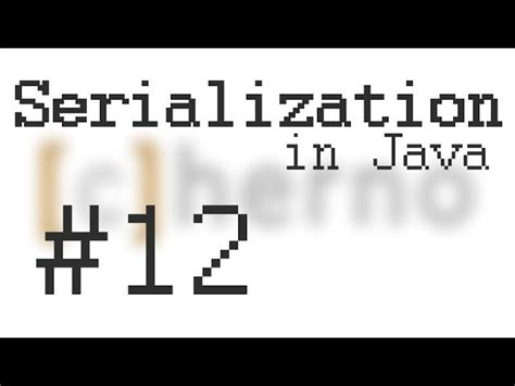 Free Video Serialization Handling Strings Lecture 12 From The