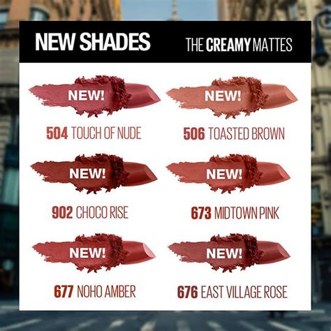Maybelline New York Color Sensational Creamy Matte Lipstick 677 Noho