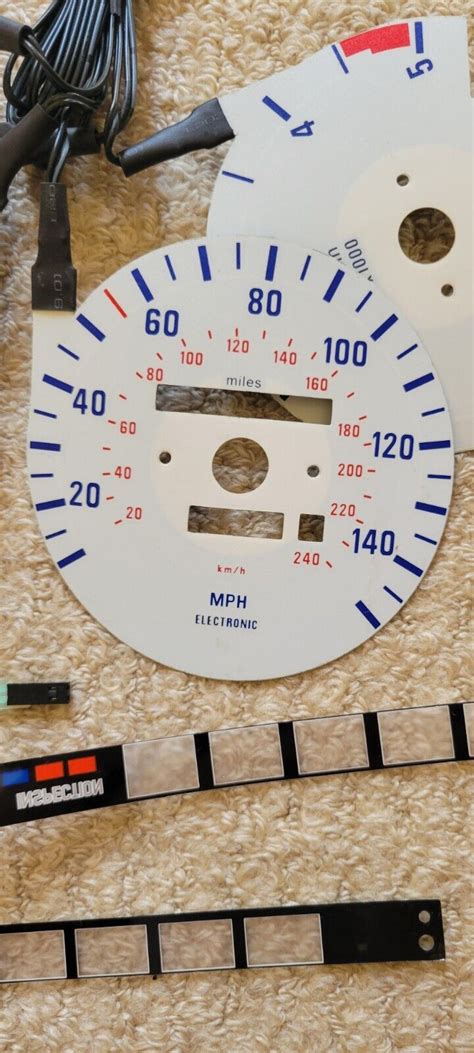 Bmw E30 3 Serieswhite Face Upgrade For Instrument Gauge Cluster All Connectors Ebay