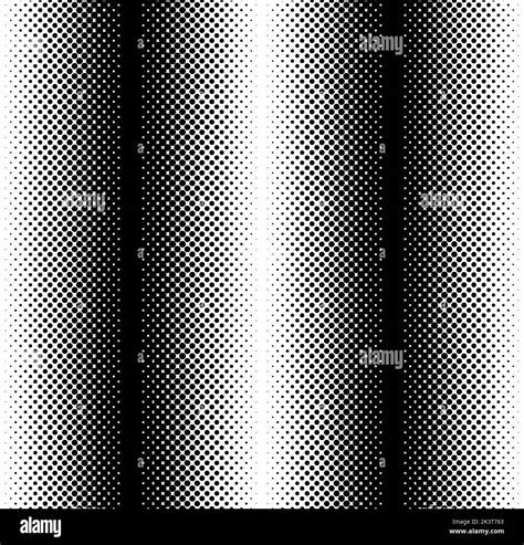 Halftone Gradient Seamless Pattern Dotted Fade Effect In Stripes
