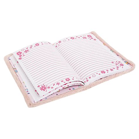 Luvley Fancy Fluffy Cat Plush Notebook 3y Pink