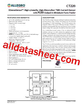 Ct220 Datasheetpdf Allegro Microsystems