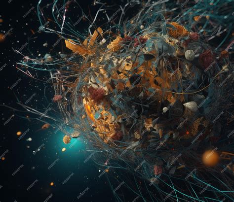 Premium Ai Image Abstract Blob Particles Of Some Imaginary Material