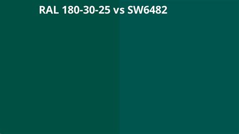 Ral 180 30 25 Vs Sw6482 Ral Colour Chart Uk