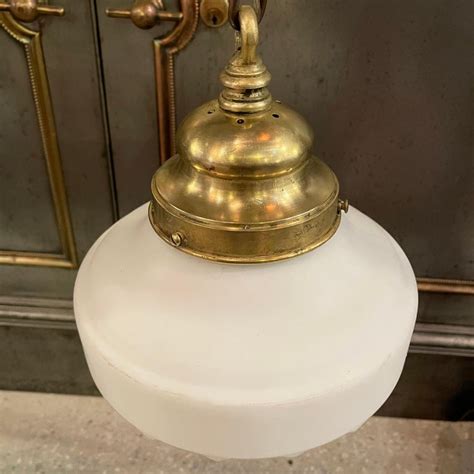 Art Deco Frosted Glass Pendant Light For Sale At 1stdibs