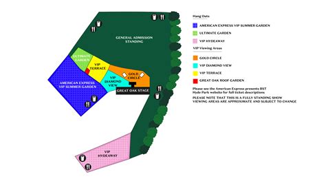 BST Hyde Park Festival Map Olivia Rodrigo 2025
