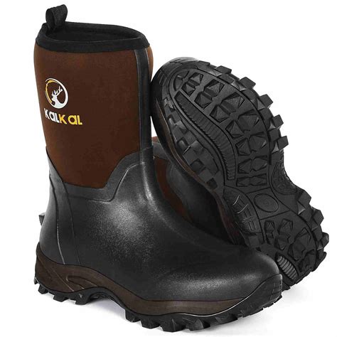 Wide Calf Hunting Boots Waterproof Full Camouflage Kalkal