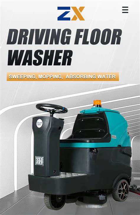 Manufactory Direct Floor Scrubber Zx Wb56 Electric Scrubber Motor Floor