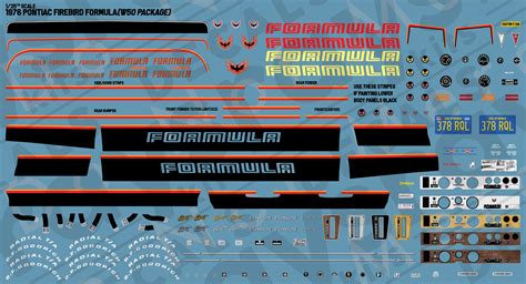 Pontiac Full Decal Sets Rays Kits