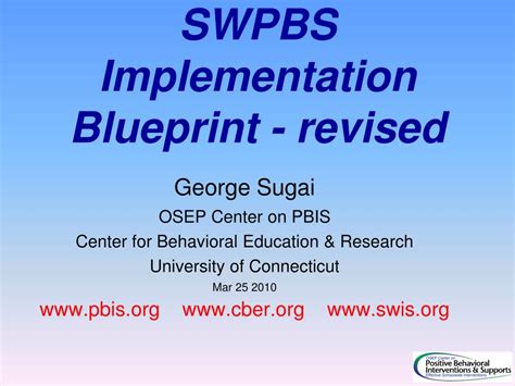 PPT SWPBS Implementation Blueprint Revised PowerPoint Presentation