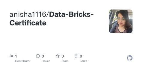 Github Anisha1116 Data Bricks Certificate