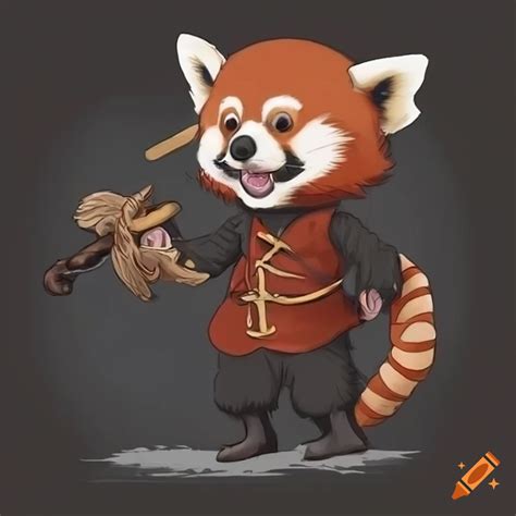 Red Panda As A Pirate On Craiyon
