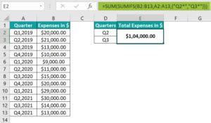 SUMIF With Multiple Criteria How To Use Step By Step Examples