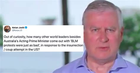 Michael Mccormack Defends Comparison Of Capitol Riots To Blm