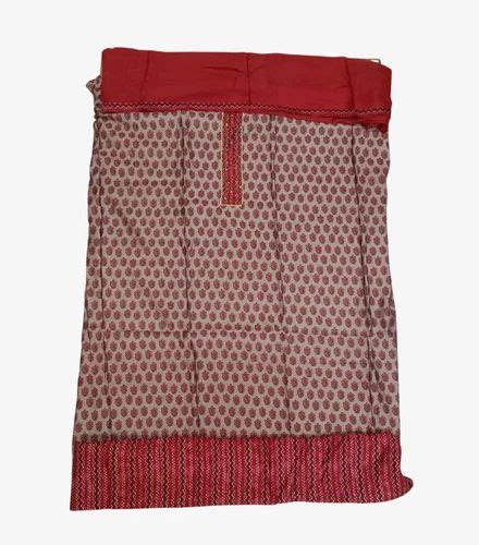 Printed Dress All Over Light Chiku Color Cotton Satin Printed Dress At