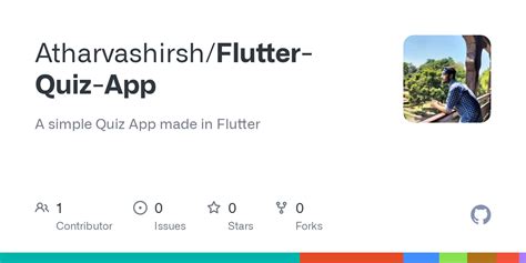 GitHub Atharvashirsh Flutter Quiz App A Simple Quiz App Made In Flutter