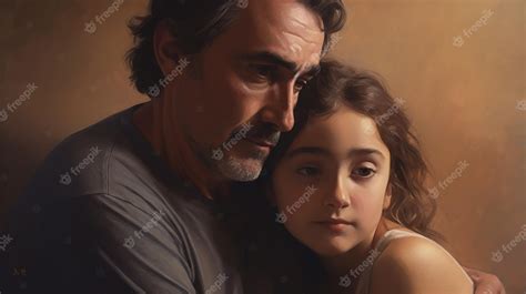 Premium Ai Image A Father Hugging His Daughter On Fathers Day