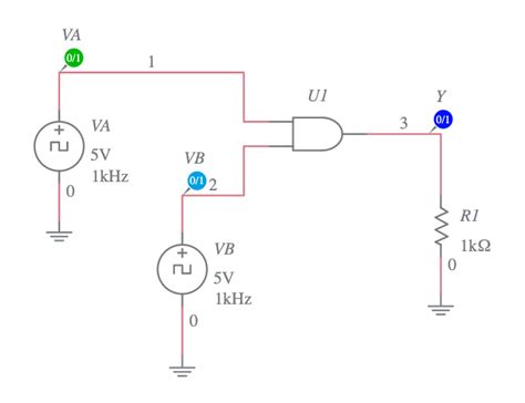 And Gate Multisim Live