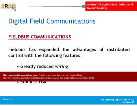 Ppt Distributed Control Systems Dcs Digital Field Communication