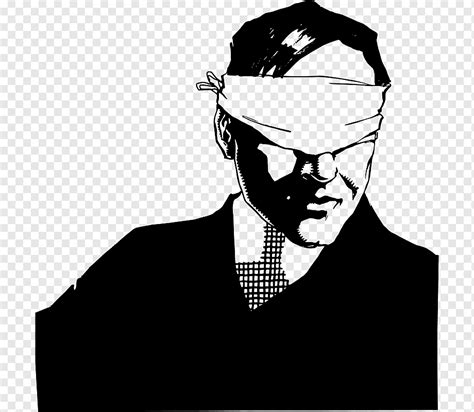 사람 눈가리개 그림 그 외 어린이 다른 사람 흑백 Png Pngwing