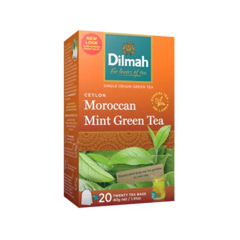 Dilmah Moroccan Mint Green Tea 20 Bags Shopee Philippines