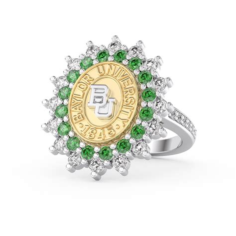 177 Success Baylor University Ring Two Tone Bu Seal San Jose Jewelers