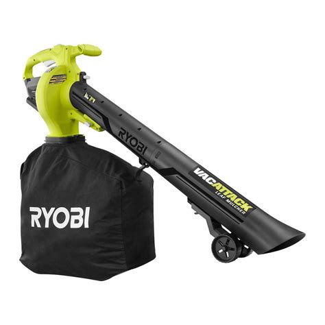 RYOBI Volt Lithium Ion Cordless Battery Leaf Vacuum Mulcher Tool Only Handheld Vacuum