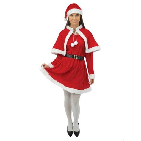Ptit Clown Costume Mère Noël Velours Adulte Cdiscount Jeux Jouets