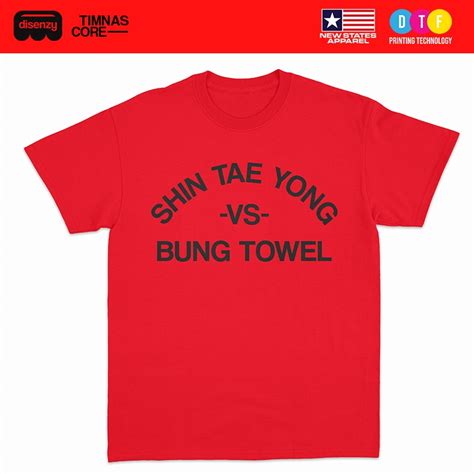 Jual Shin Tae Yong Vs Bung Towel Kaos Casual Timnas Indonesia