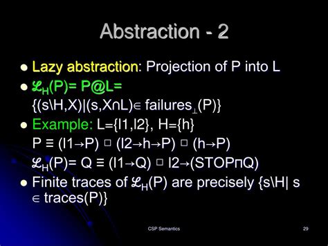 PPT CSP Semantics PowerPoint Presentation Free Download ID