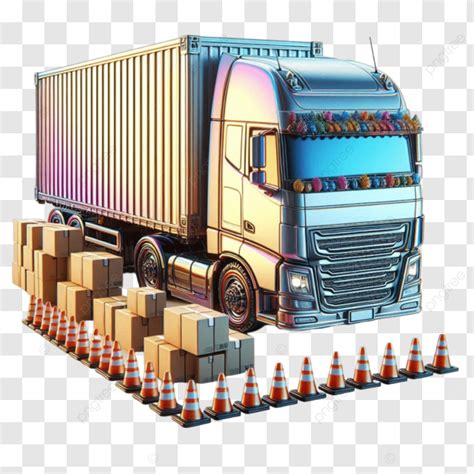 A Truck Is Seen Driving Through Construction Site A Truck Is Seen