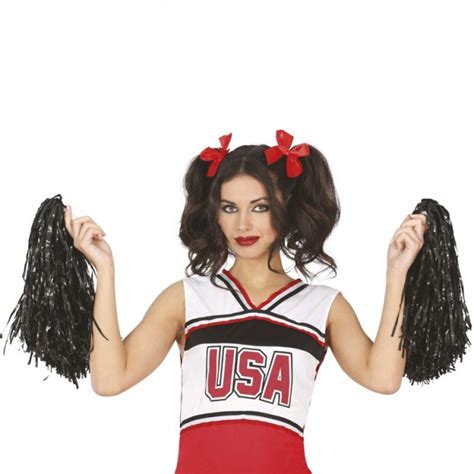Achetez Pompons Noirs Pour Pom Pom Girls En Ligne