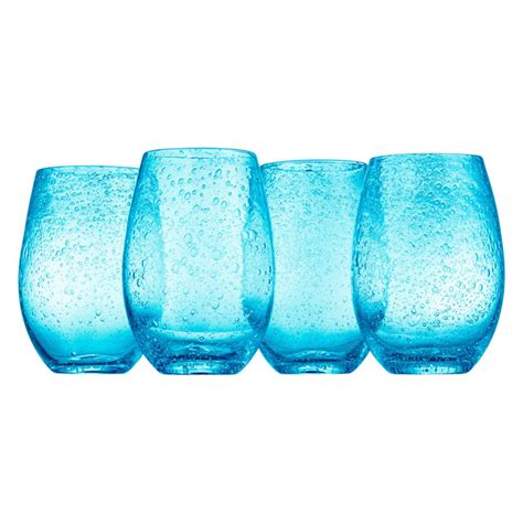 Artland Iris Stemless Wine Glass Set Of 4