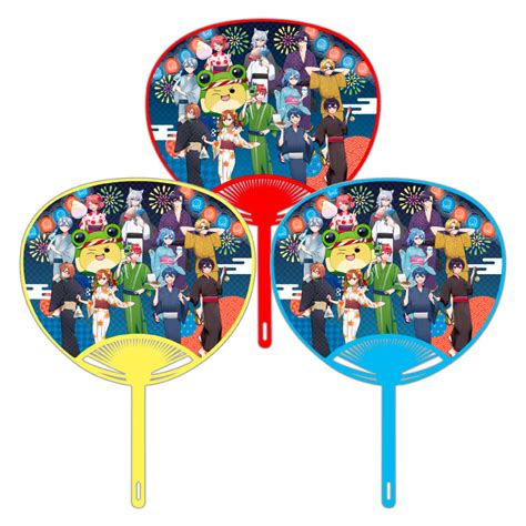 真夏の桃祭りのビジュアルのうちわ
