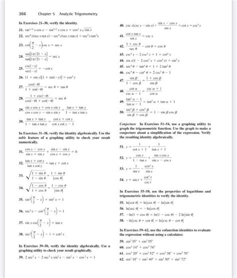 Solved Chapter Analytic Trigonometry In Exercises Chegg