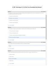 2 0 Check Your Knowledge Quiz Attempt 1 Pdf CJ 305 Technology In CJ