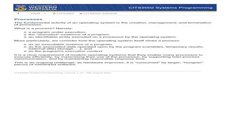 Pdf Processes Cits2002 Systems Programming Dokumen Tips