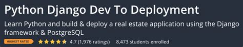 udemy courseware python django dev to deployment giveaway