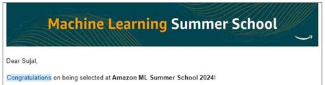 Sujal Kyal On Linkedin Amazonmlsummerschool Machinelearning Ai