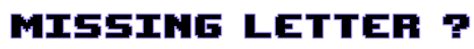 Missing Letter Images LaunchBox Games Database