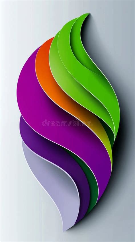 Vibrant Flowing Shapes In A Spectrum Of Colors Create A Dynamic And Visually Appealing Abstract