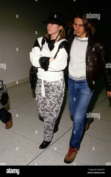 Tom Cruise And Rebecca De Mornay March 1985 Credit Ralph Dominguez