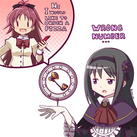 Akemi Homura And Sakura Kyoko Mahou Shoujo Madoka Magica And 1 More