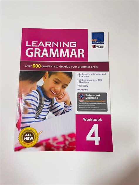 Learning Grammar Workbook4 興趣及遊戲 書本 And 文具 書本及雜誌 補充練習 Carousell