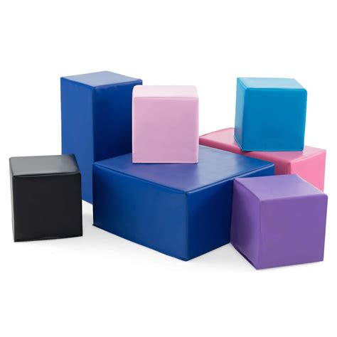 Costway 7 Pcs Foam Building Blocks Colorful Climbing Foam Soft Cubes