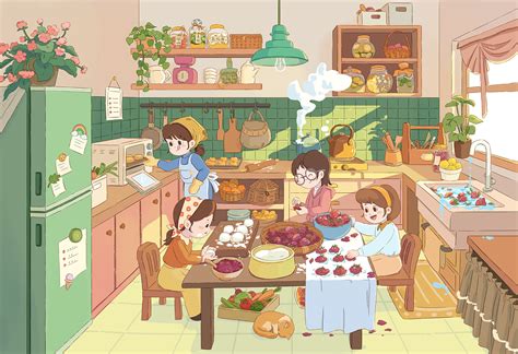 大顺儿童插画课作品合集食铁兽夺笋呐 站酷zcool