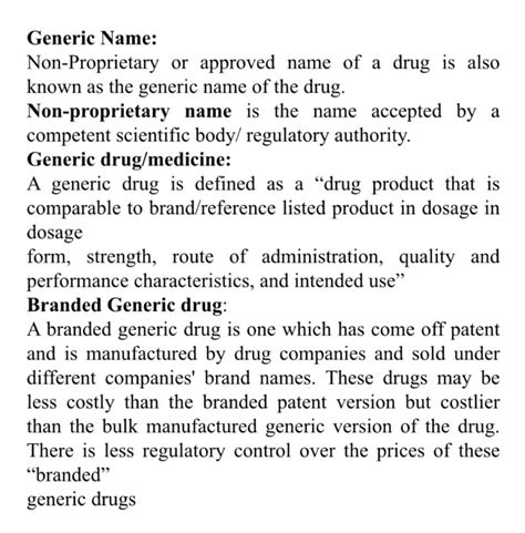 Generic Name Non Proprietary Name Chakravarthi Avps